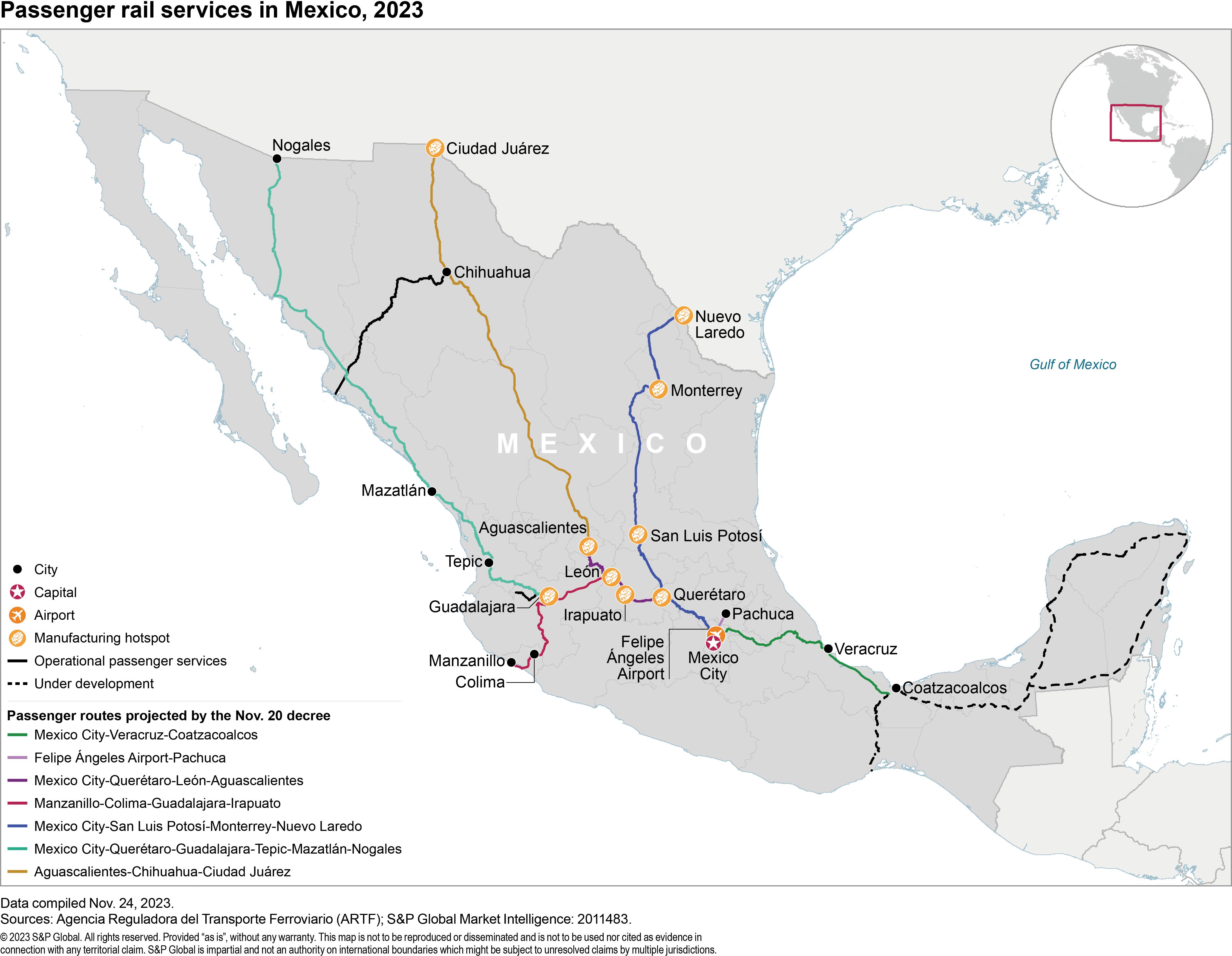 Mexico’s plans for passenger rail service pose risks for rail operators ...